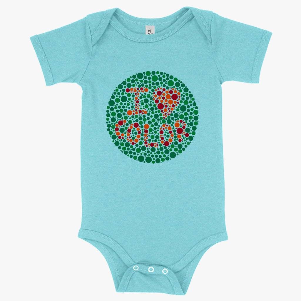 Baby I Love Color Onesie – Color Blind Test Onesie