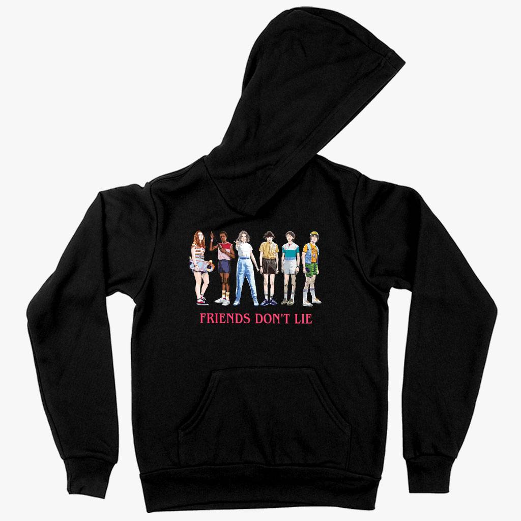 Kids’ Sponge Fleece Friends Don’t Lie Hoodie – Stranger Things Hoodie