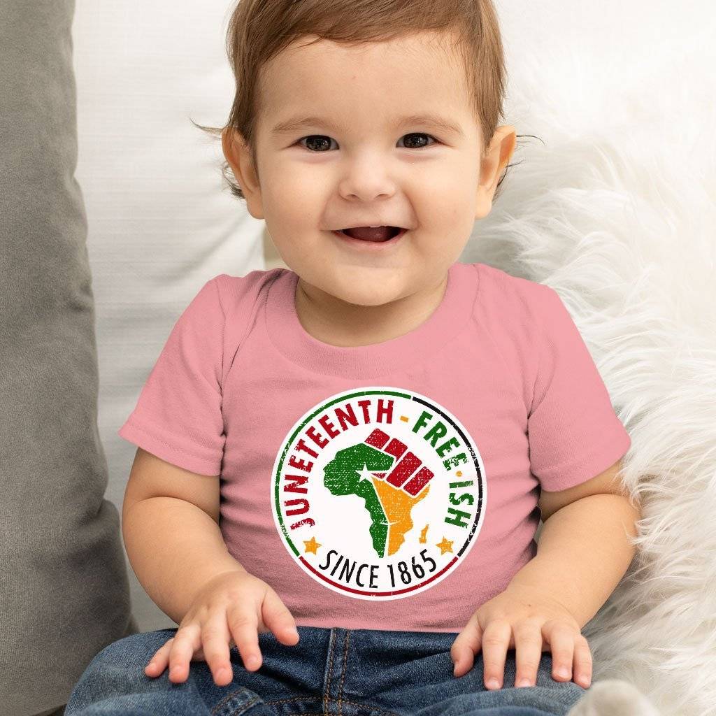 Baby Free-ish Juneteenth T-Shirt – Juneteenth Clothes