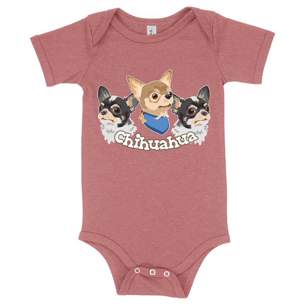 Baby Chihuahua Onesie – Dog Print Onesie – Dog Themed Onesies