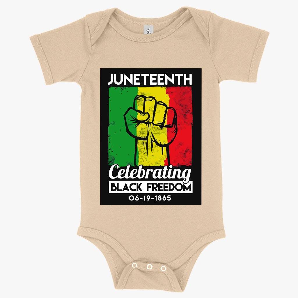 Baby Jersey Black American Celebrate Freedom Onesie – Vintage ...