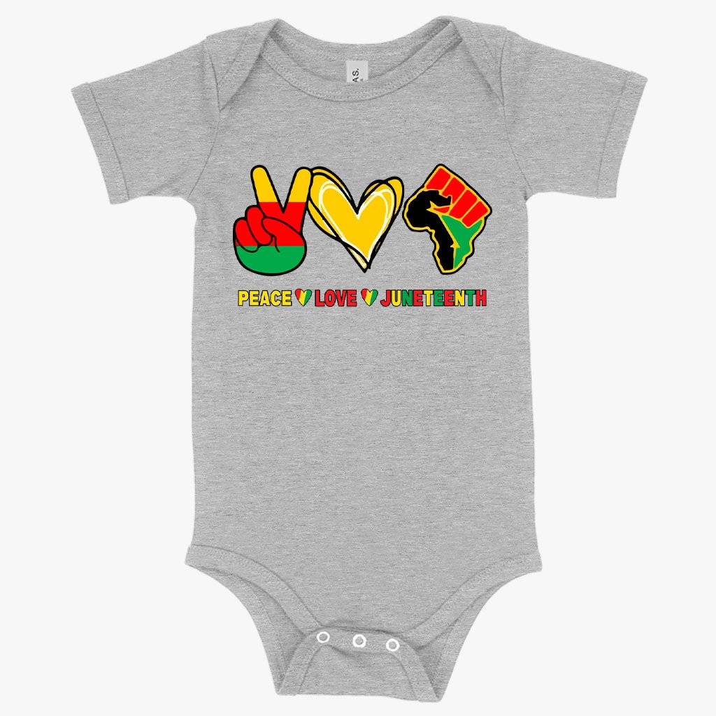 Baby Love Peace Juneteenth Onesie