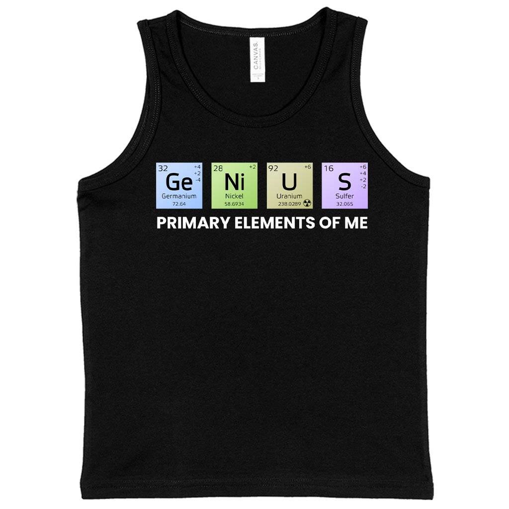 Kids’ Primary Elements of Me Tank – Genius Tank – Chemical Elements Tank