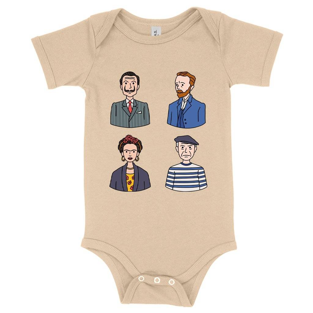 Baby Jersey Famous Artists Onesie – Art Print Onesies
