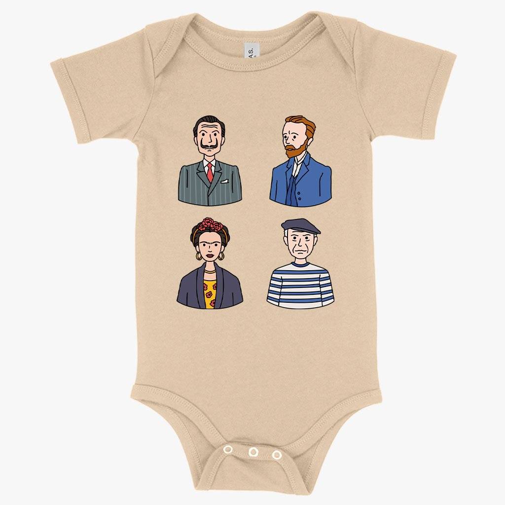 Baby Jersey Famous Artists Onesie – Art Print Onesies