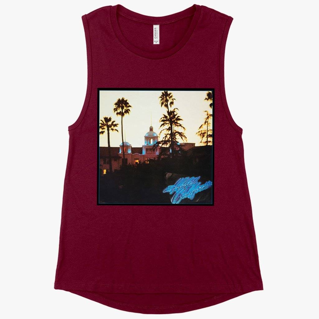 Women’s Muscle Eagles Hotel California Tank – Vintage Tanks