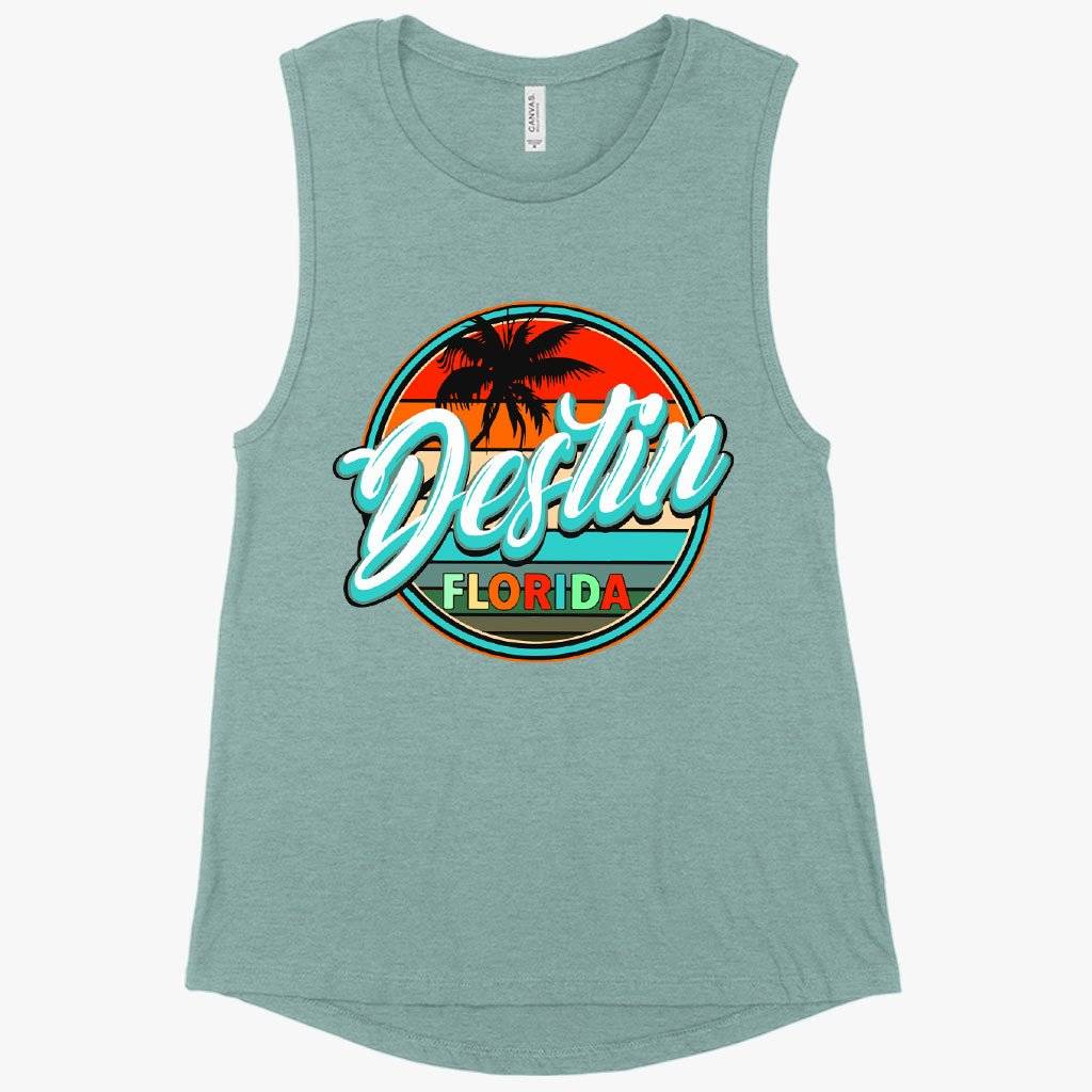 Women’s Muscle Destin Florida Tank – Destin Florida Souvenir Tanks