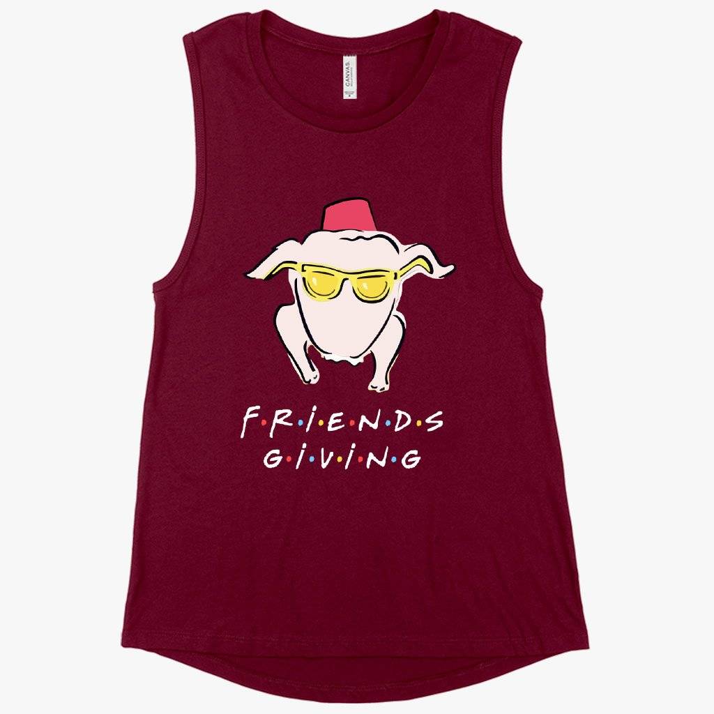 Women’s Muscle Friendsgiving Tank – Thanksgiving Tanks