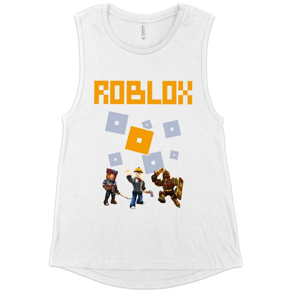 Women’s Muscle Funny Roblox Tank – Roblox Characters Tank