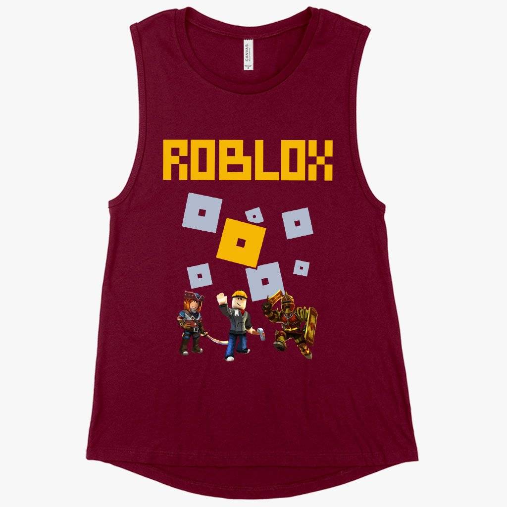 Women’s Muscle Funny Roblox Tank – Roblox Characters Tank