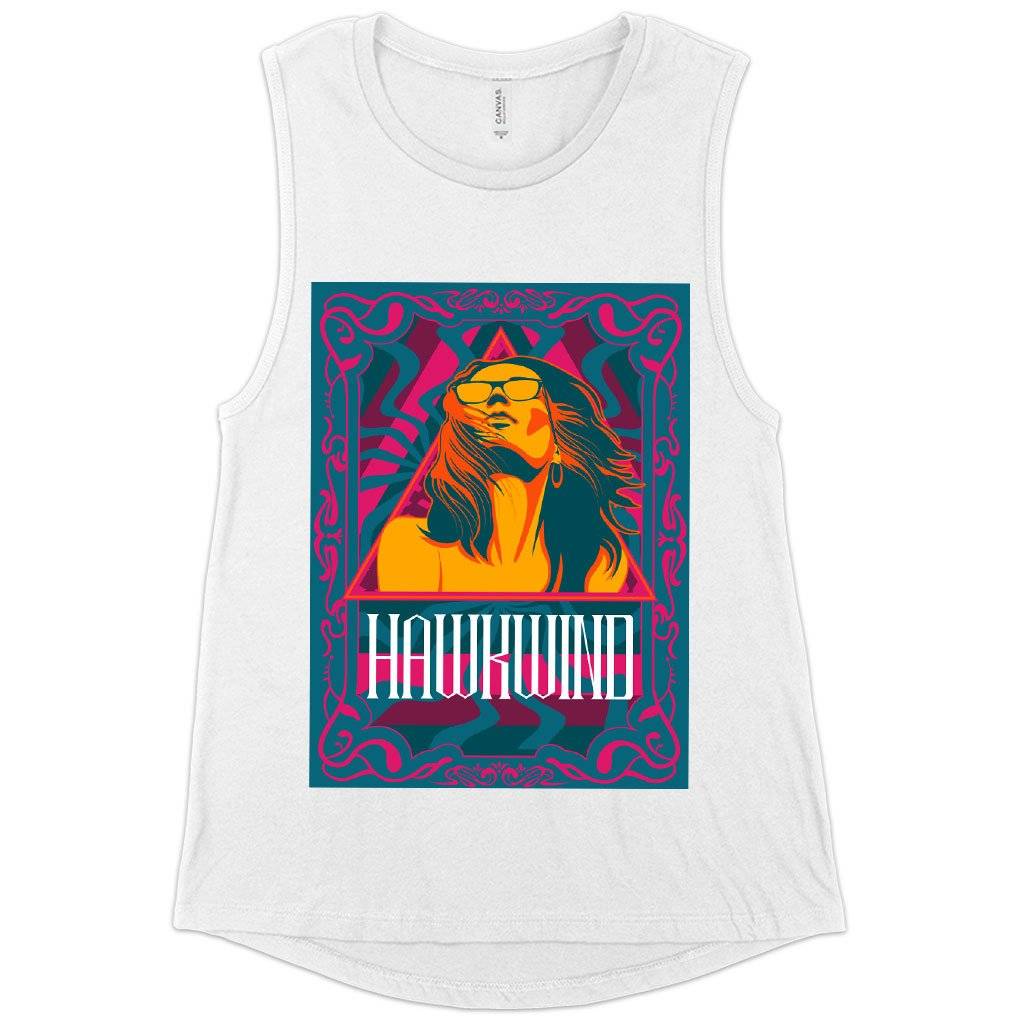 Women’s Muscle Hawkwind Tank – Vintage Hawkwind Band Tanks
