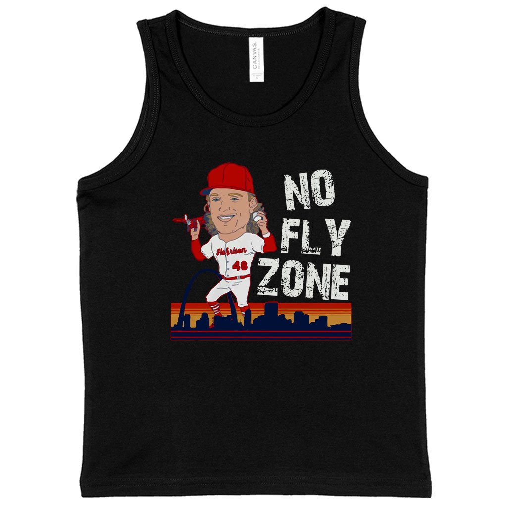 Kids’ No Fly Zone Tank – Harrison Bader Tank – Baseball Tank